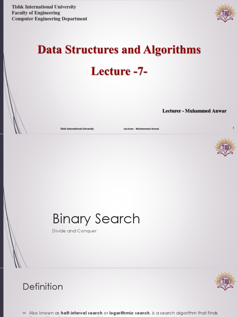 Datastructures 20 21 Fall L7 Pdf Theoretical Computer Science Algorithms And Data Structures