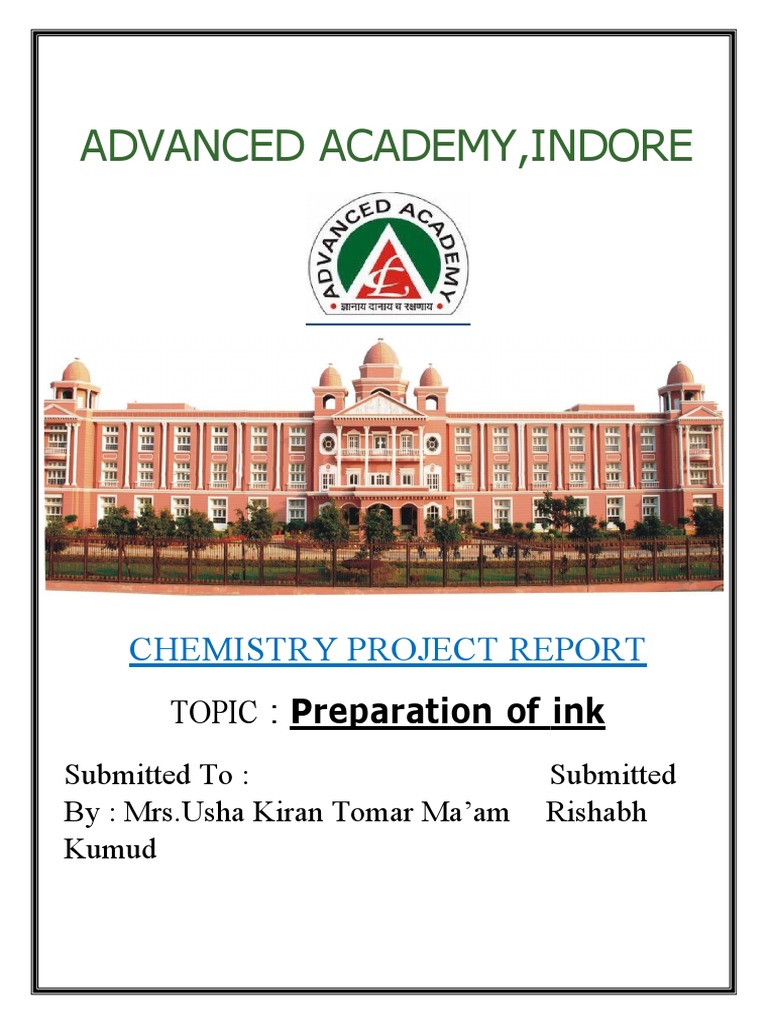 Preparation of Ink Final | PDF | Ink | Chemistry