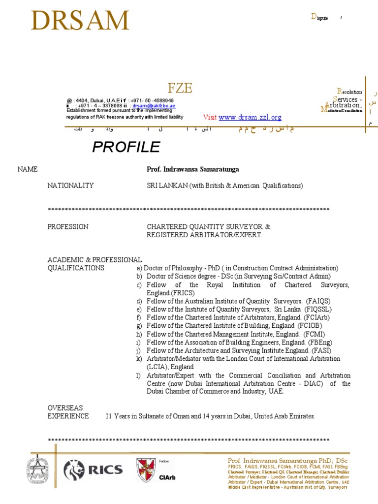 PROFILE | PDF | Mediation | Dispute Resolution
