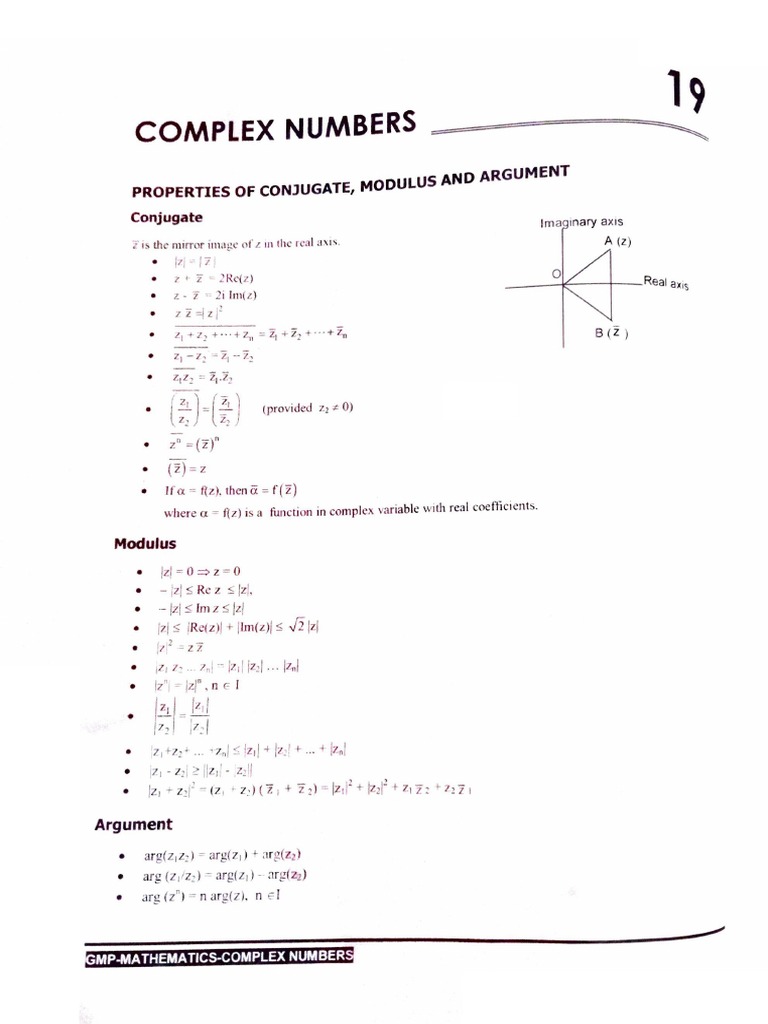 Complex Numbers | PDF