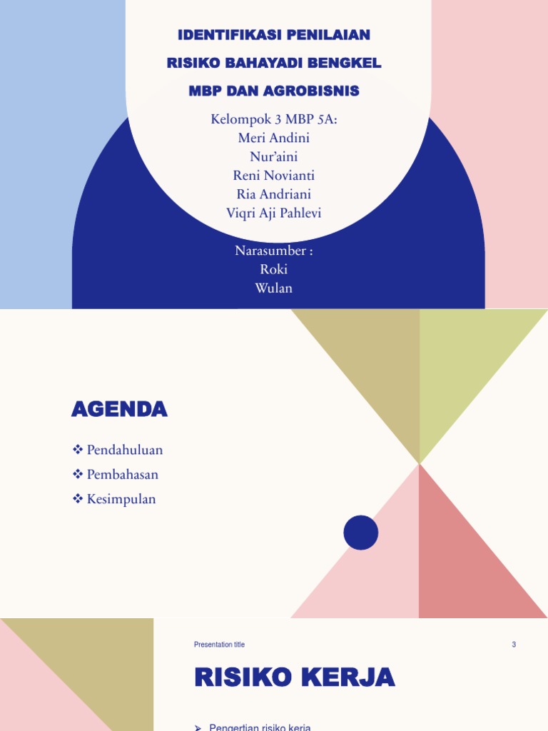 Kelompok 3 MBP 5A Identifikasi Potensi Bahaya Di Bengkel MBP Dan Agrobisnis | PDF