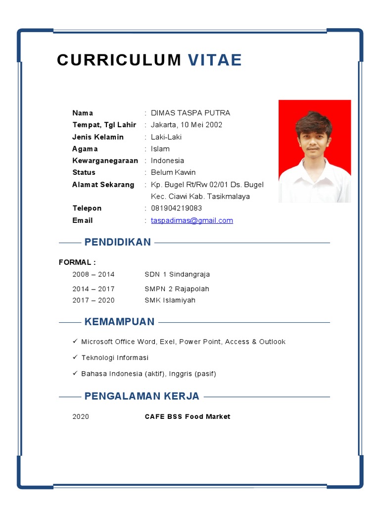 Contoh CV Baru | PDF