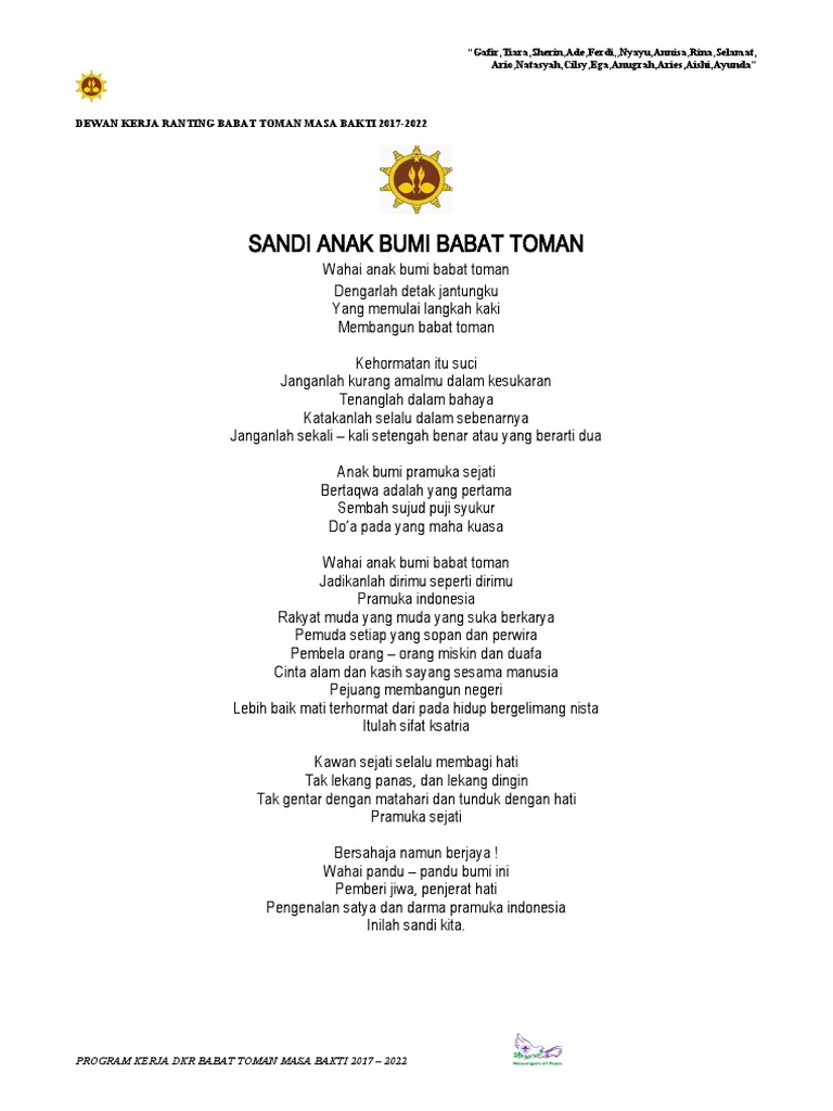 Laporan Program Kerja DKR 2017-2022 | PDF