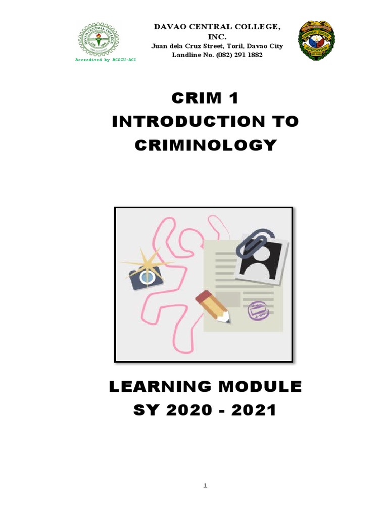 Crim 1 e Module | PDF | Criminology | Crimes