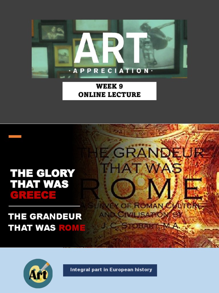 Week 9 - ARTA Online Lecture | PDF | Roman Empire | Sculpture