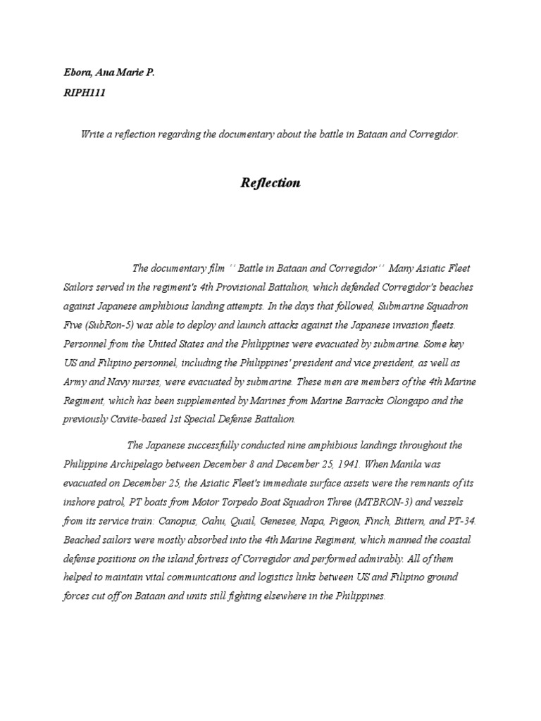 Annotated Reflection Pdf