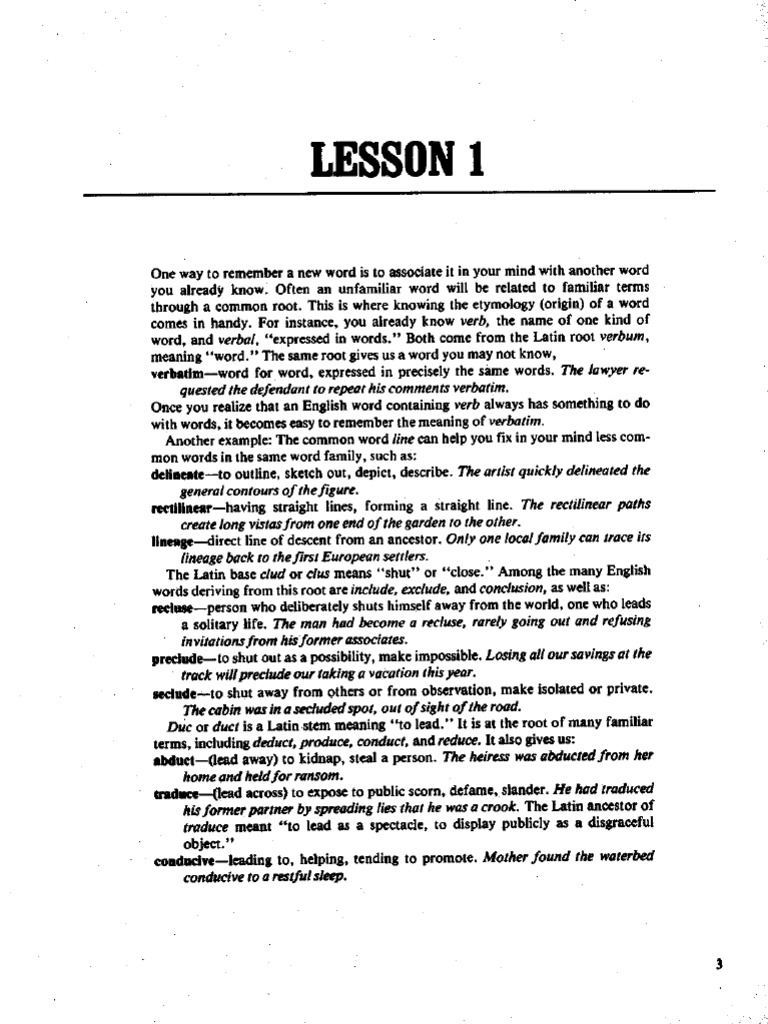 Essential Vocabulary For Collegebound Students SB | PDF