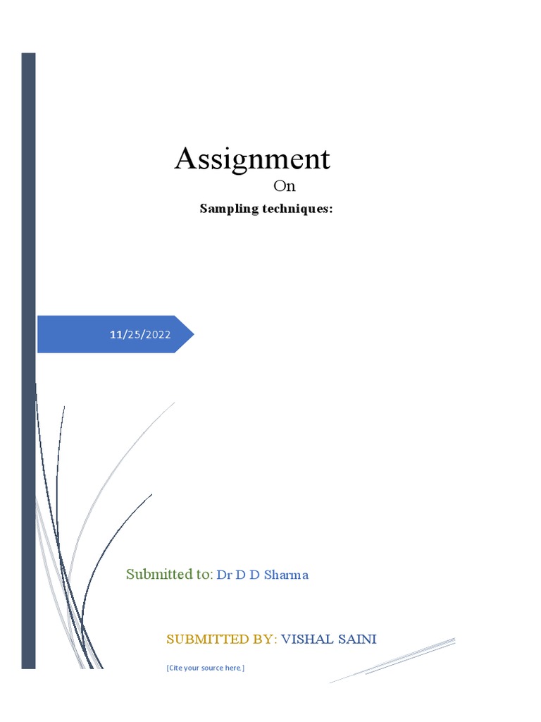 Introduction To Sampling Techniques | PDF | Sampling (Statistics ... Introduction To Sampling Techniques | PDF | Sampling (Statistics ...