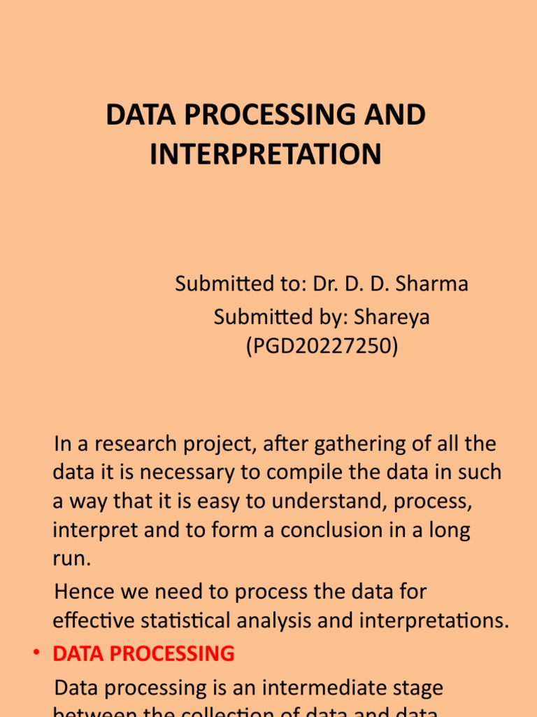 Data Processing | PDF | Data | Science
