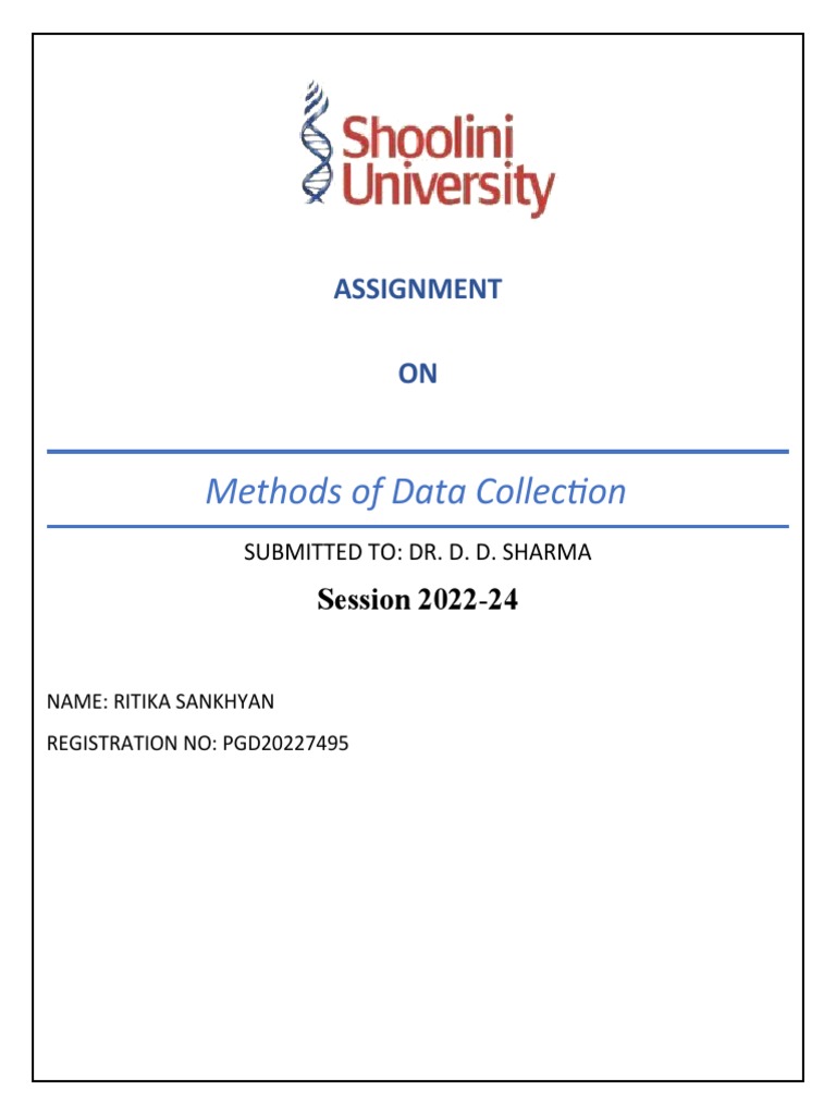 Methods of Data Collection | PDF | Data | Observation