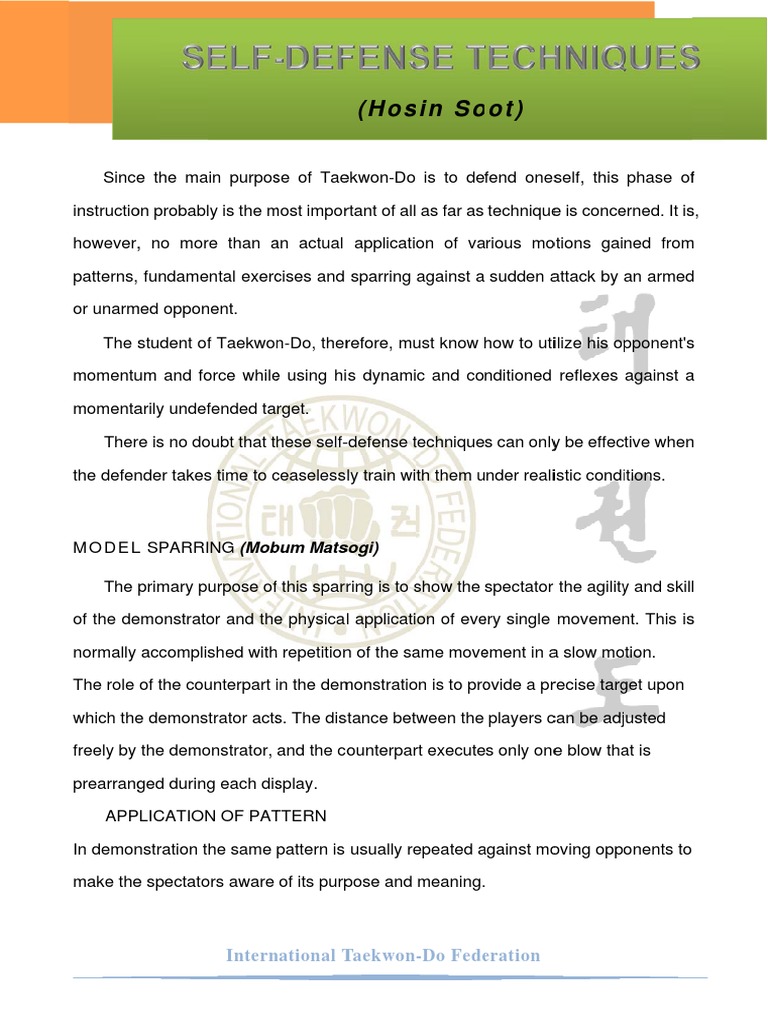 Self Defense Techniques | PDF