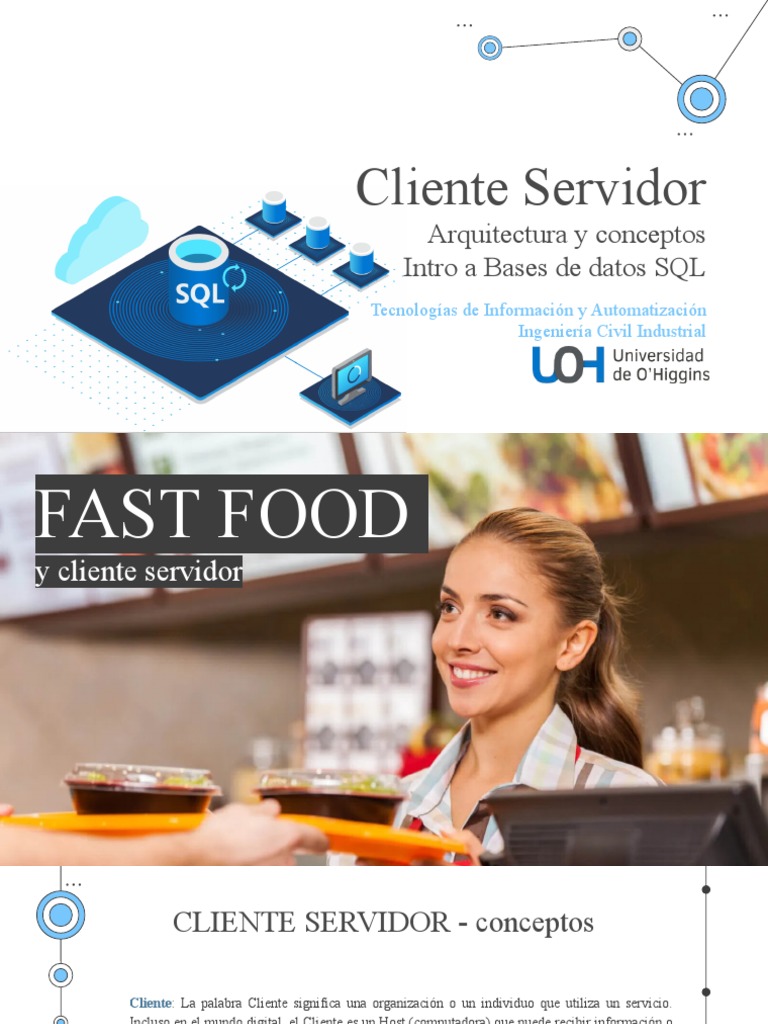 Semana 4 - U2 Cliente Servidor - Arquitectura y Conceptos - Intro A Bases de Datos SQL | PDF ...