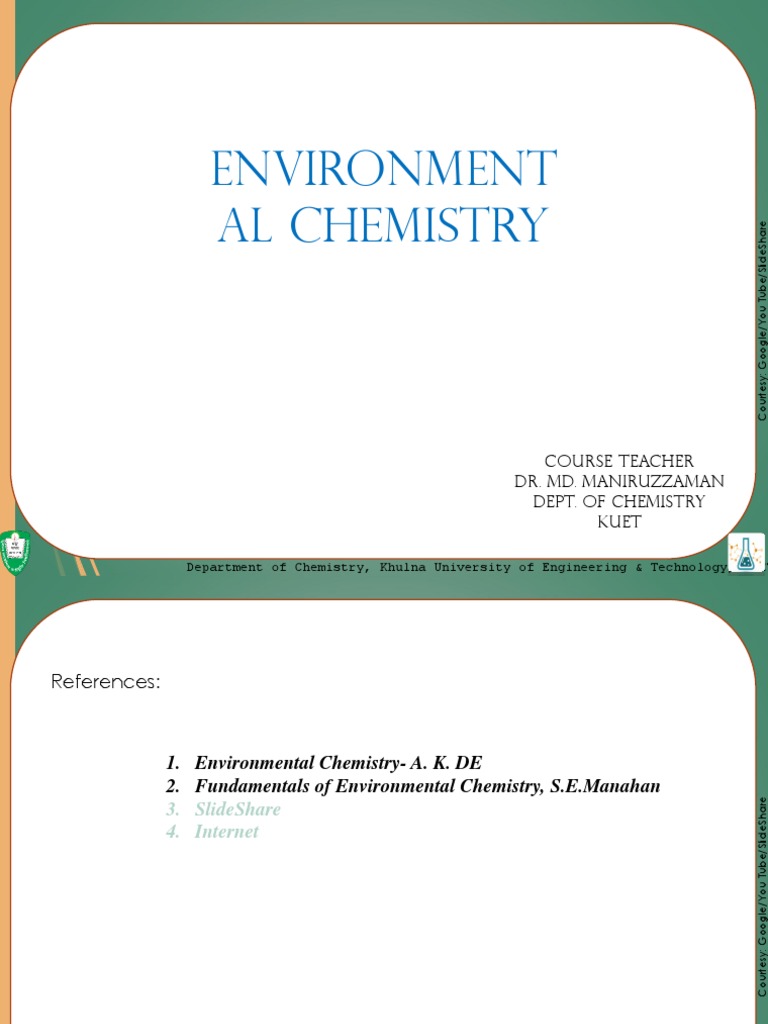 Environmental Chemistry Overview | PDF | Greenhouse Effect | Atmosphere ...