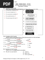 ESOL Writing Practice SET 1 L1 | PDF