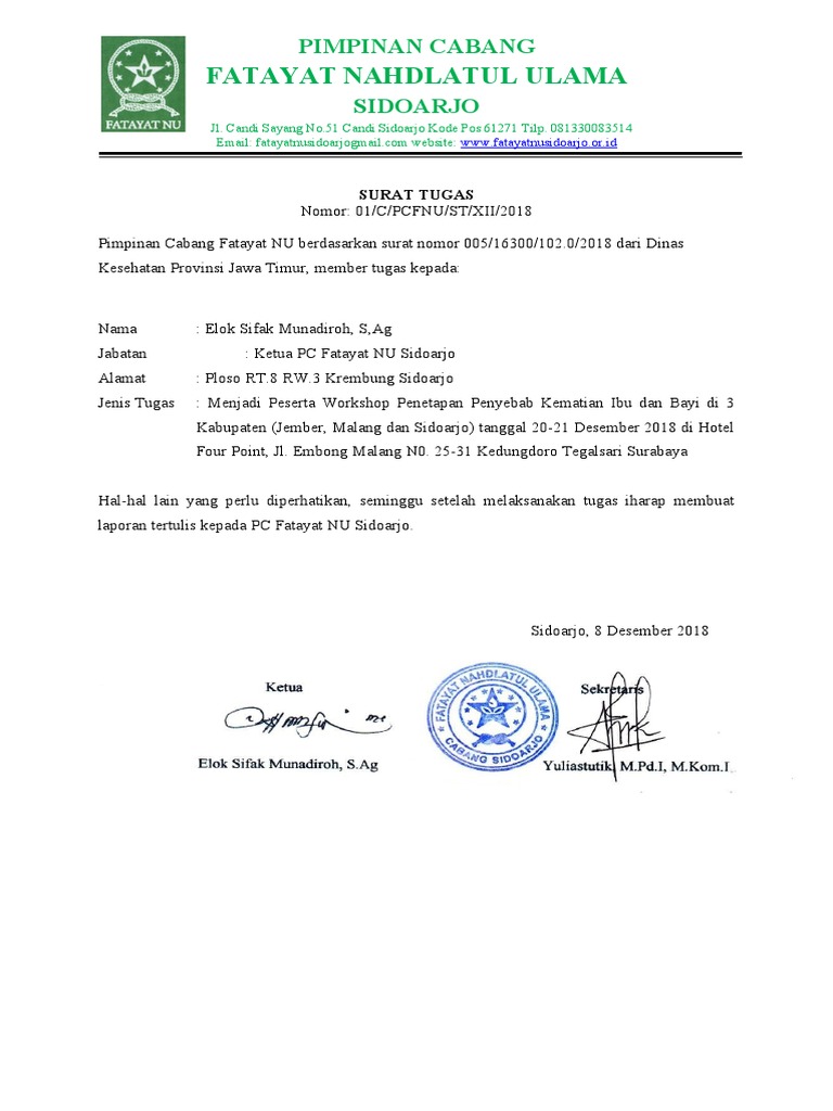 Contoh Surat-1 | PDF