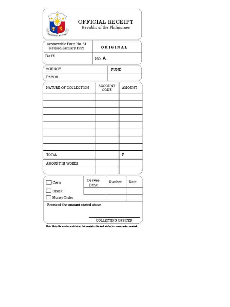 Official Receipt for Payments | PDF | Receipt | Payments