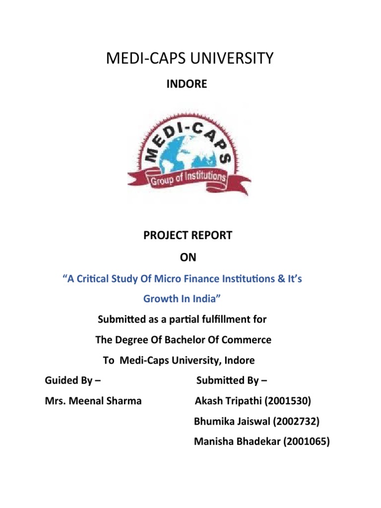 Microfinance | PDF | Microfinance | Microcredit