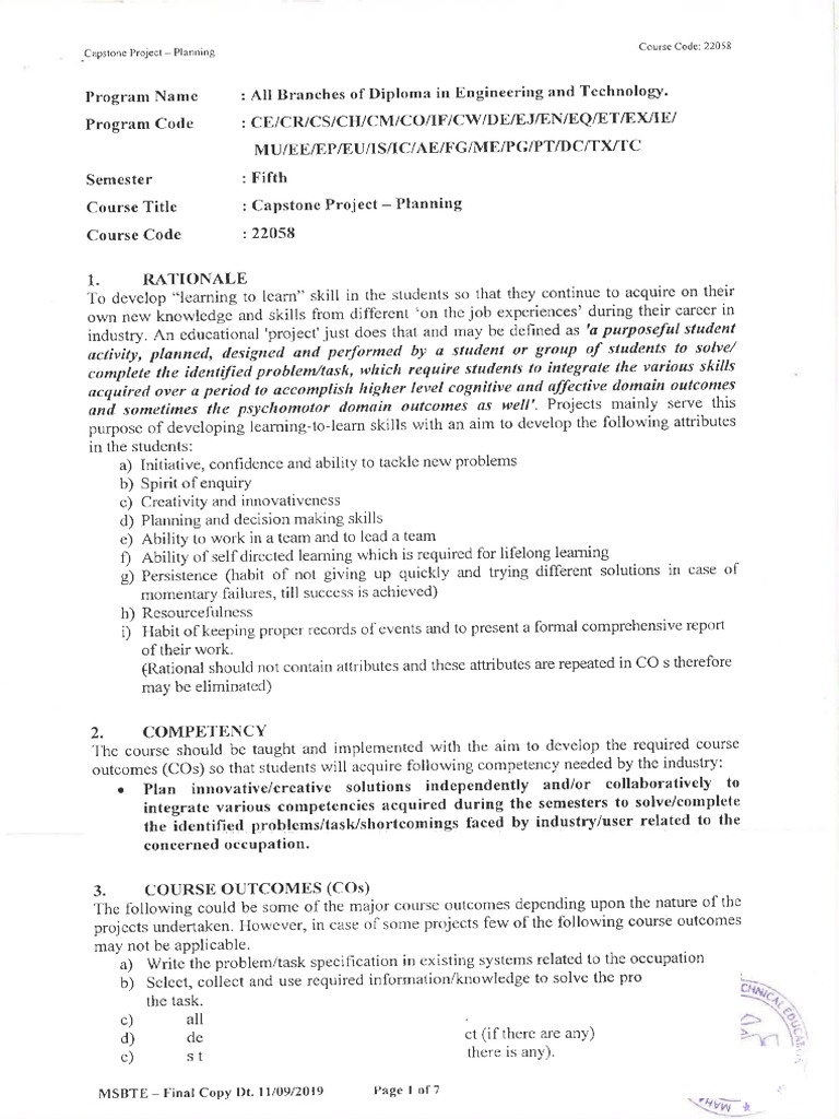 Capstone Project - Planning | PDF