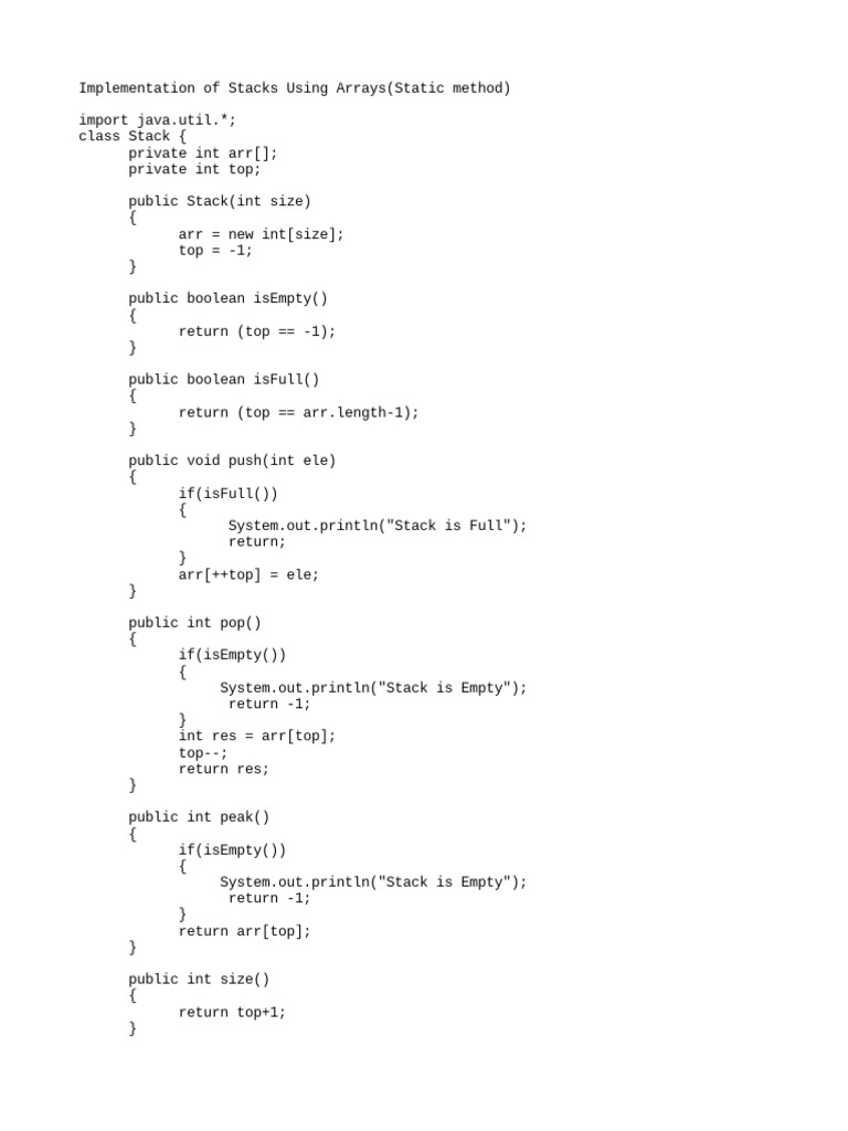 Stacks | PDF | Theoretical Computer Science | Computer Engineering