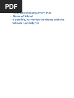 Enhanced School Improvement Plan 2023-2028 | PDF | Evaluation | Teachers
