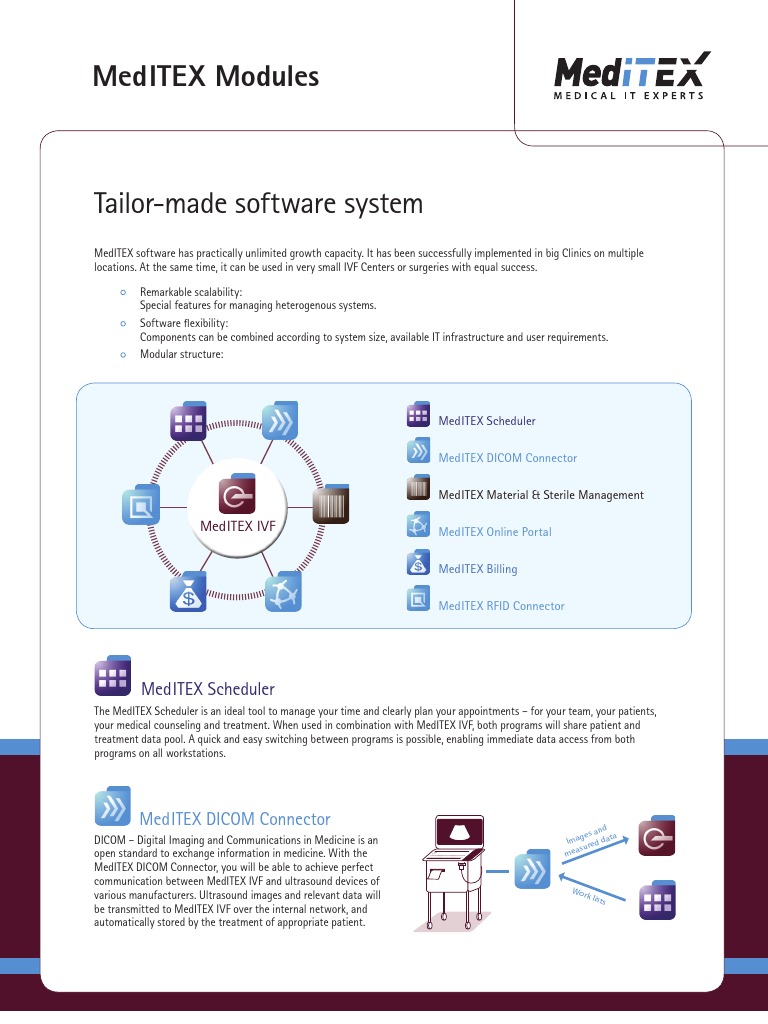 MedITEX IVF Software - Modules | PDF | Radio Frequency Identification ...