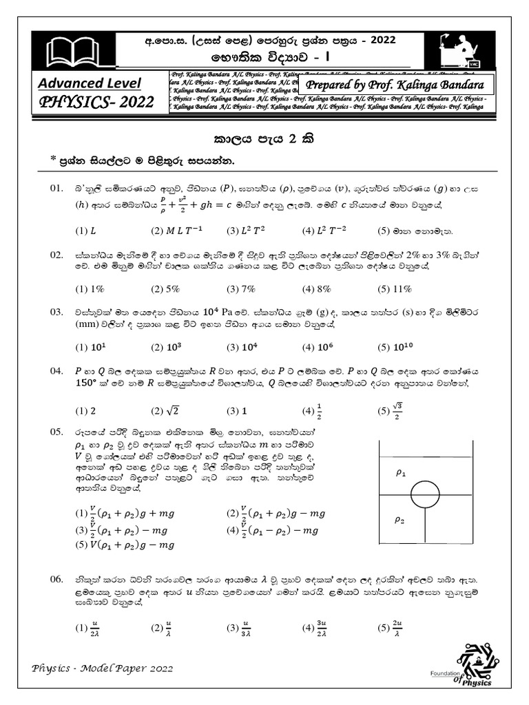 Model Paper 2022-MCQ-final | PDF