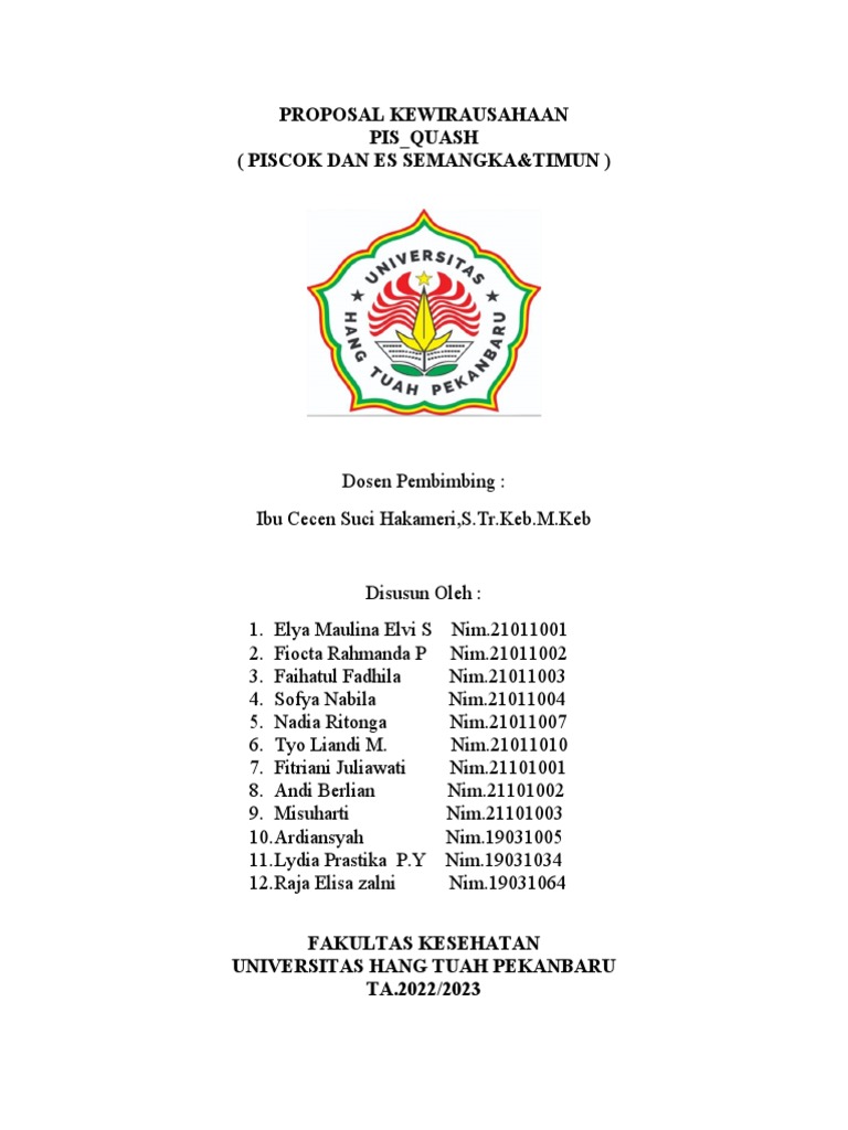 Proposal Ipe Kelompok 1 | PDF | Ilmu Sosial