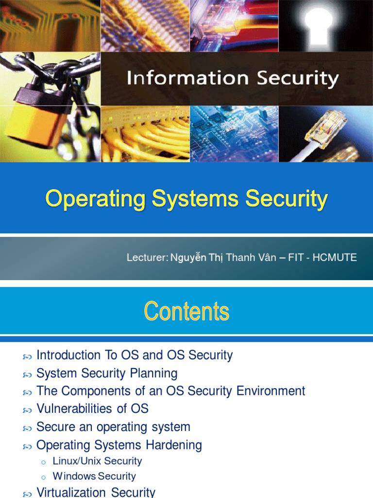 Chapter 4 - Operation System Security - 1 | PDF | Operating System ...