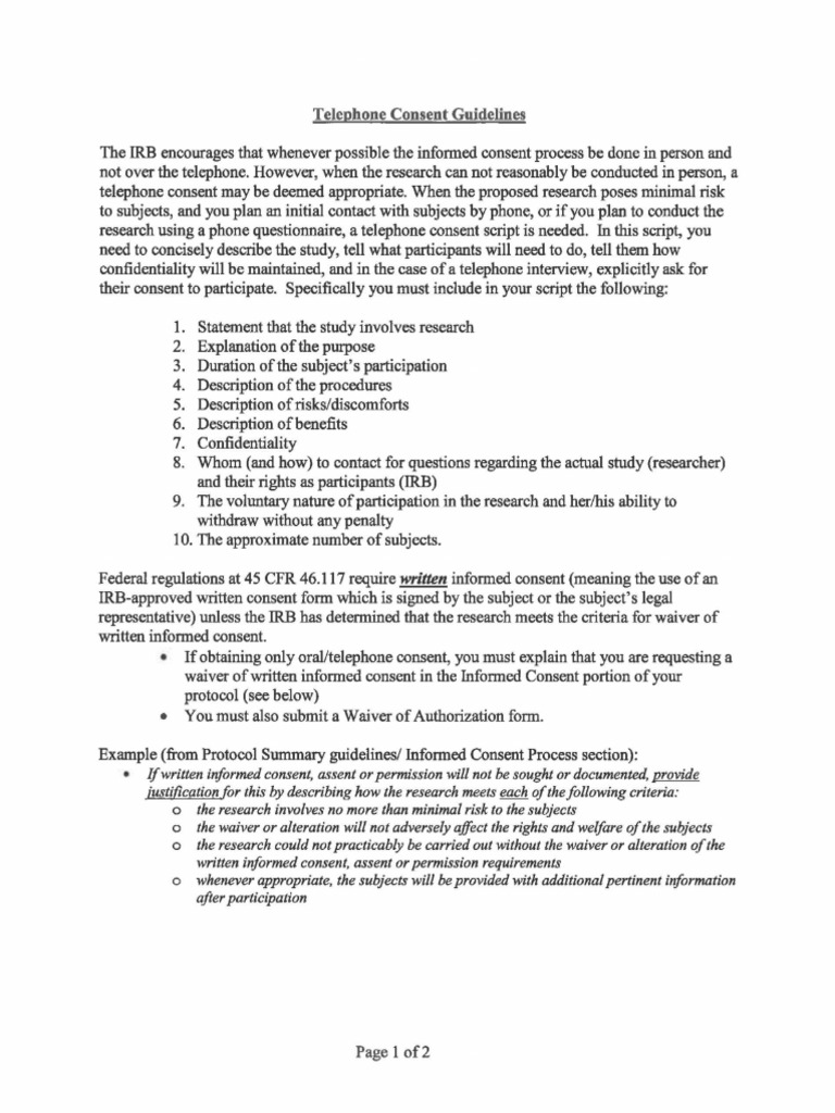 IRB Consent Phone | PDF IRB Consent Phone | PDF
