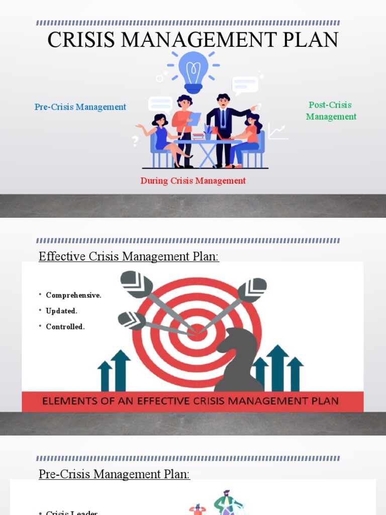 Effective Crisis Management Strategies | PDF
