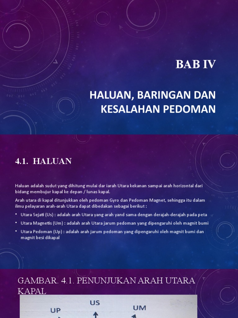 Bab Iv Haluan, Baringan Dan Kesalahan Pedoman | PDF