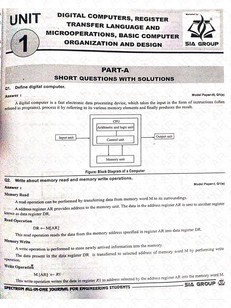 Coa Unit-1 | PDF Coa Unit-1 | PDF
