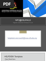 Manual Untuk Reset Password Id Delima | PDF