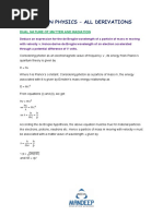 Modern Physics Formula Sheet | PDF | Electron | Atomic Nucleus