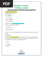 Ray Optics Formula Sheet | PDF