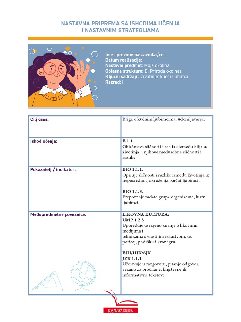 Moja Okolina Nastavne Pripreme Bosanska Knjiga 1 | PDF