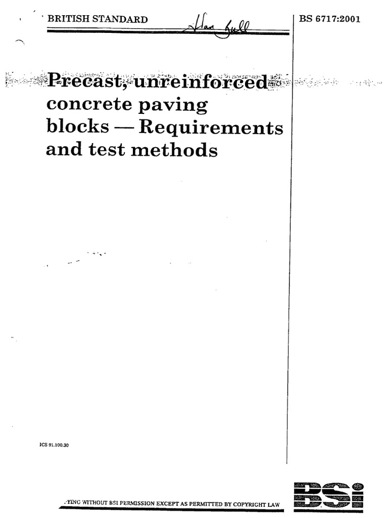 Bs 6717 2001 Requirements and Test Methods | Download Free PDF ...