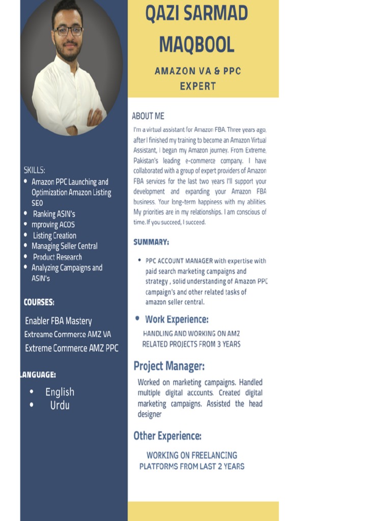 Upwork PPC Resume | PDF