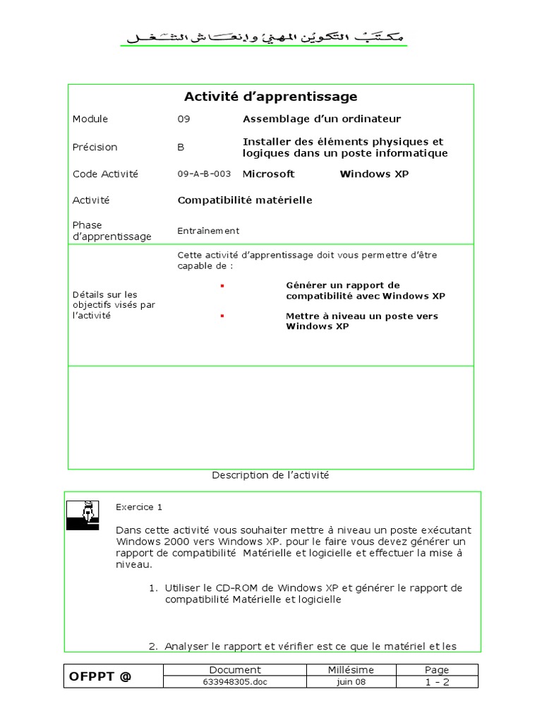 Mise à niveau Windows 2000 vers XP | PDF