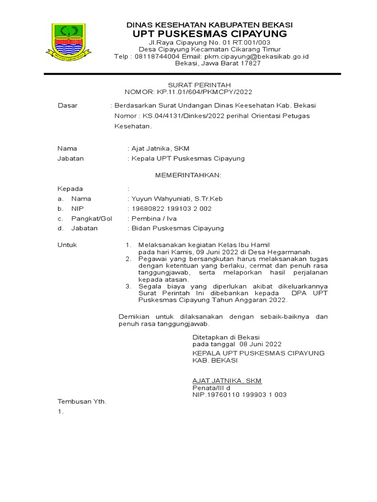 Format Warna Revisi SP, SPPD, Undangan, Notulen | PDF
