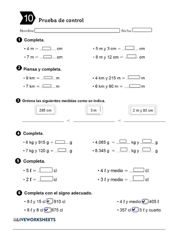 Examen Mate Tema 11 3ºprimaria | PDF
