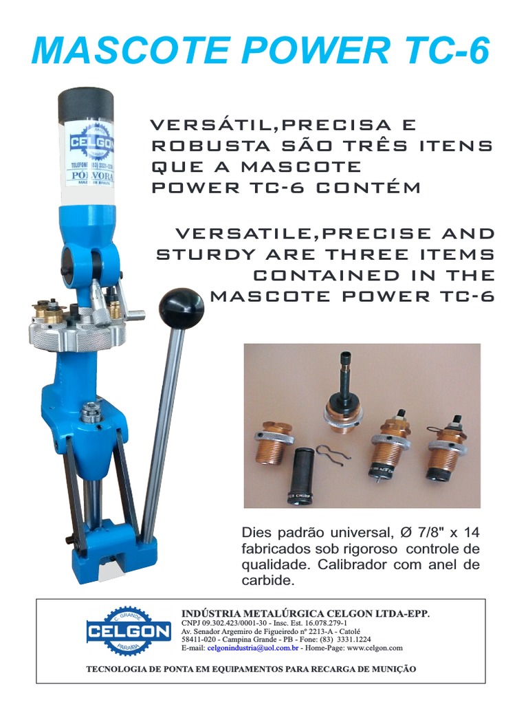 Catalogo mascote-FINAL - CDR - Catalogo-Mascote-2022 | PDF | Balística | Máquinas