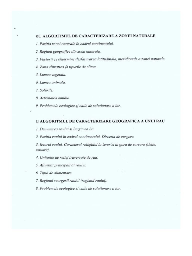 Algoritmi de Caracterizare | PDF