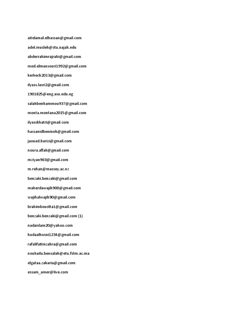 Email Non Selectionner | PDF | Sports & Recreation
