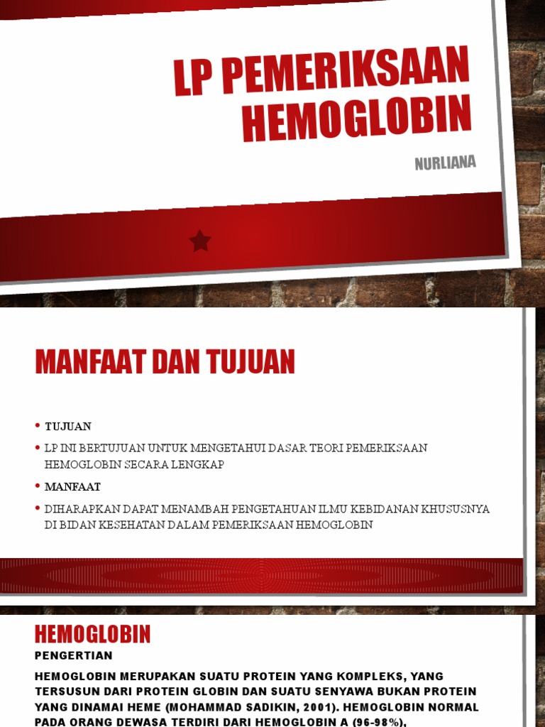 LP Pemeriksaan Hemoglobin | PDF