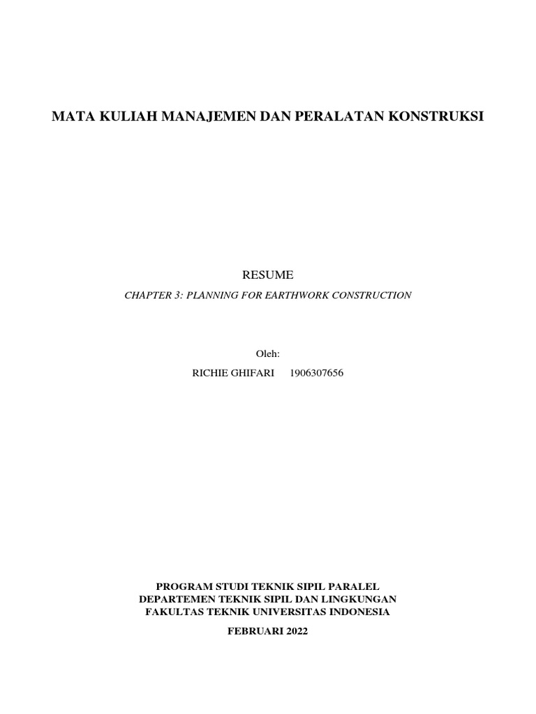 Rangkuman Chapter 3 - Richie Ghifari - 1906307656 | PDF