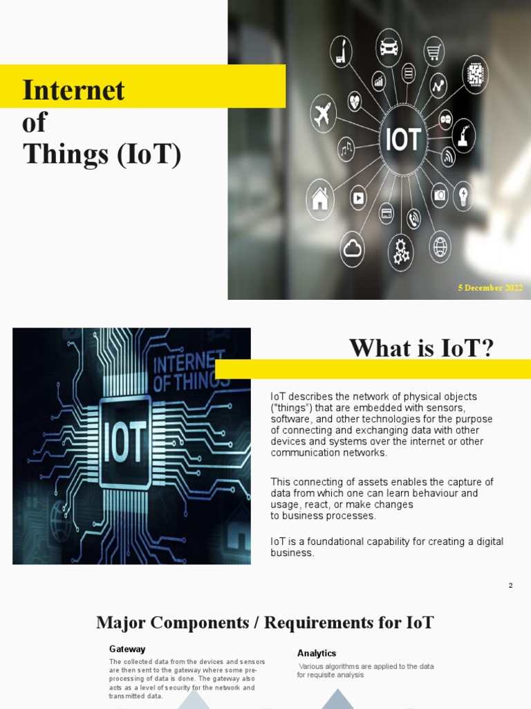 IoT - Presentation (Scribd) | PDF | Internet Of Things | Surveillance