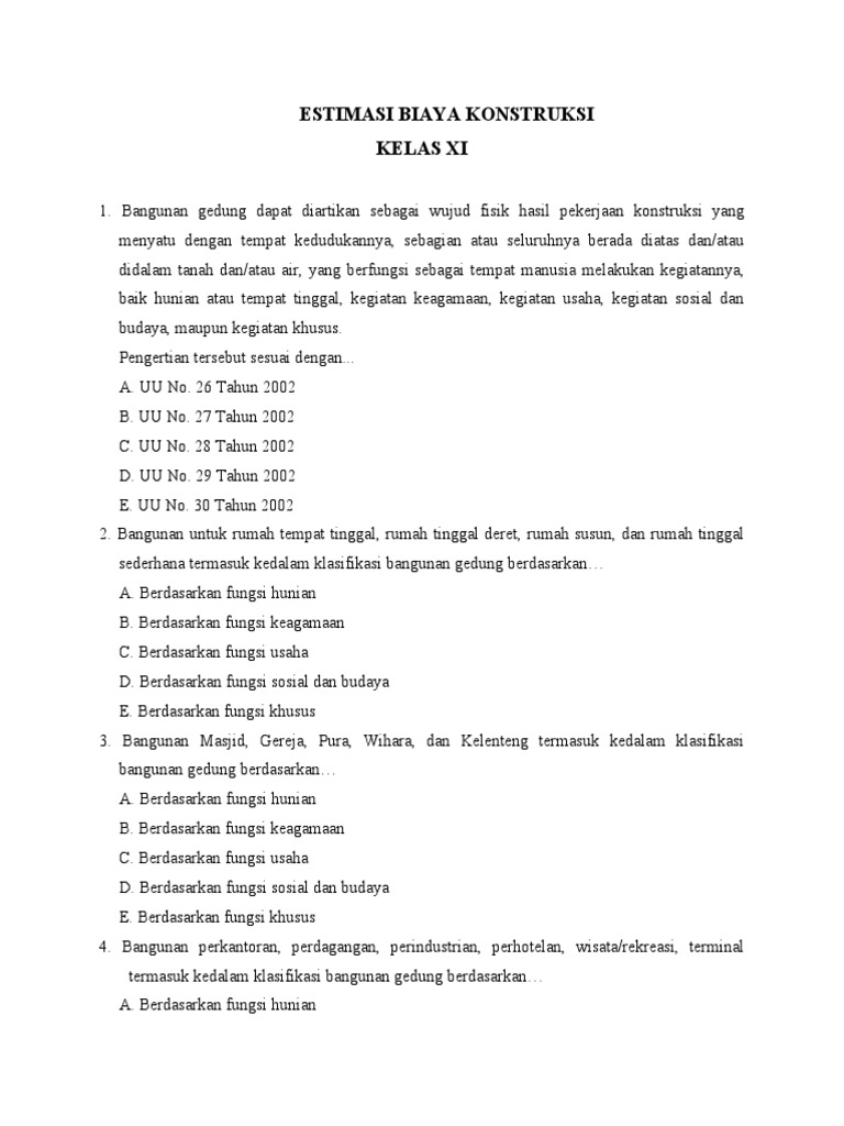 Latihan Soal Uts | PDF