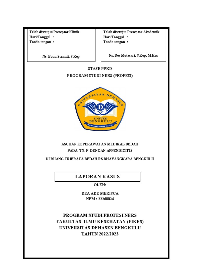 Cover LK Appendicitis | PDF