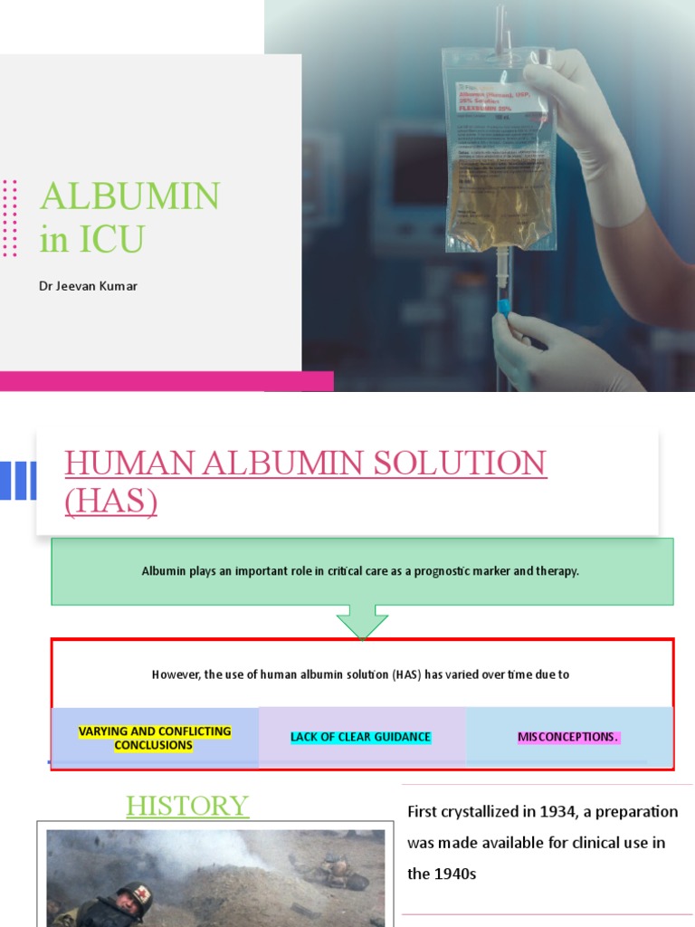 ALbumin in Icu | PDF | Sepsis | Physiology
